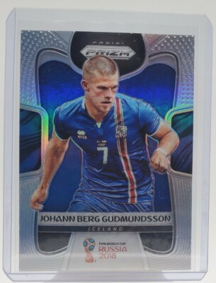 2018 Panini Prizm World Cup Johann Berg Gudmunsson (Iceland) SILVER ...