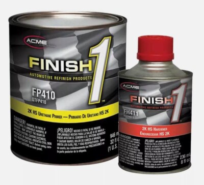 Sherwin-Williams Finish 1 FP410 High Build 2K HS Gray Urethane Primer ...
