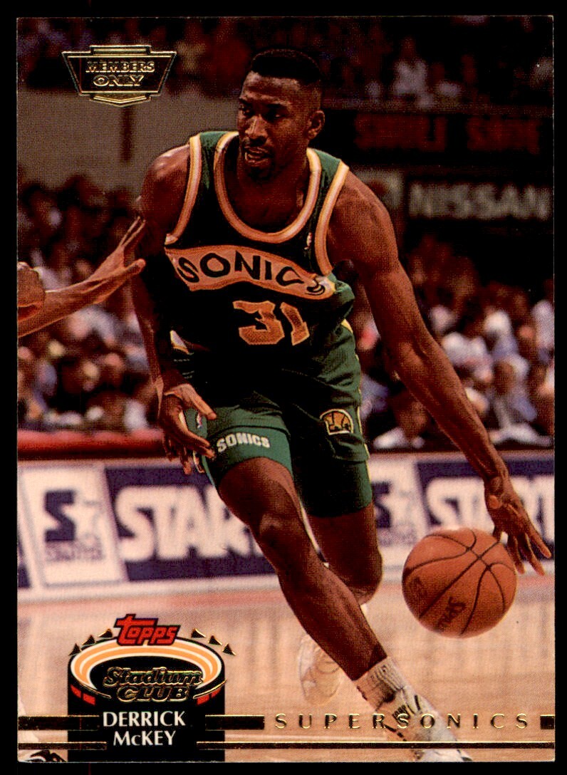 1992-93 Stadium Club Members Only #75 Derrick McKey Seattle SuperSonics ...