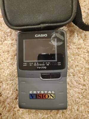 Vintage Casio Crystal Vision TV-770B Portable Color Television Only ...