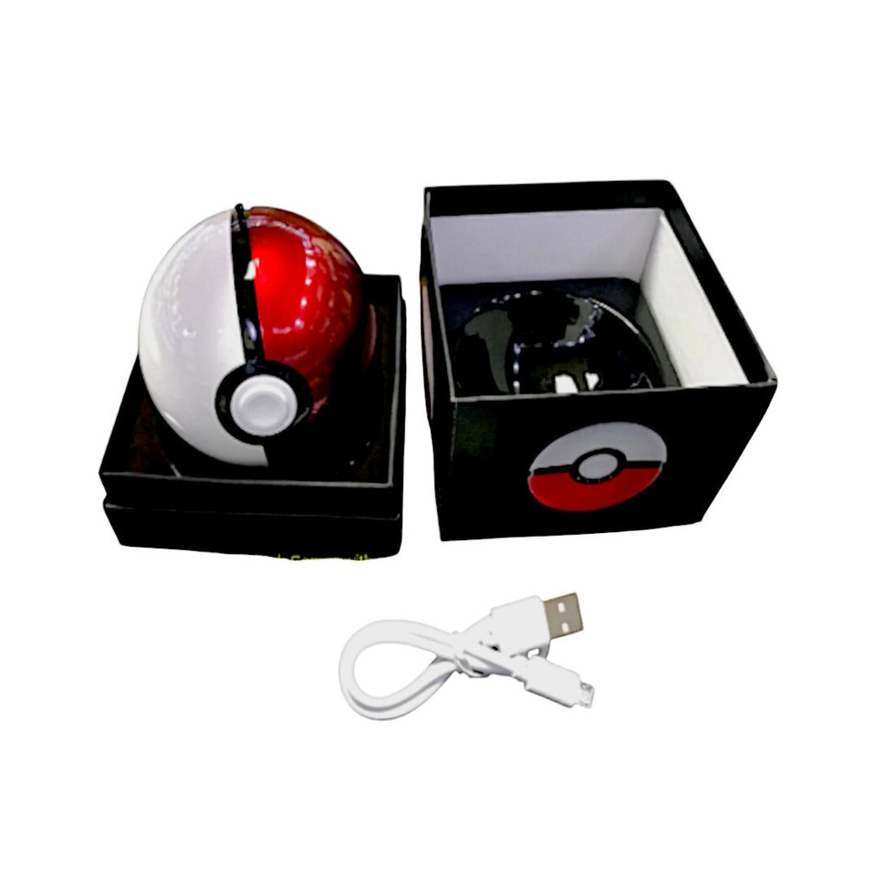 Pokemon Ball Power Bank 20000mAh LED External Battery Dual Port ...