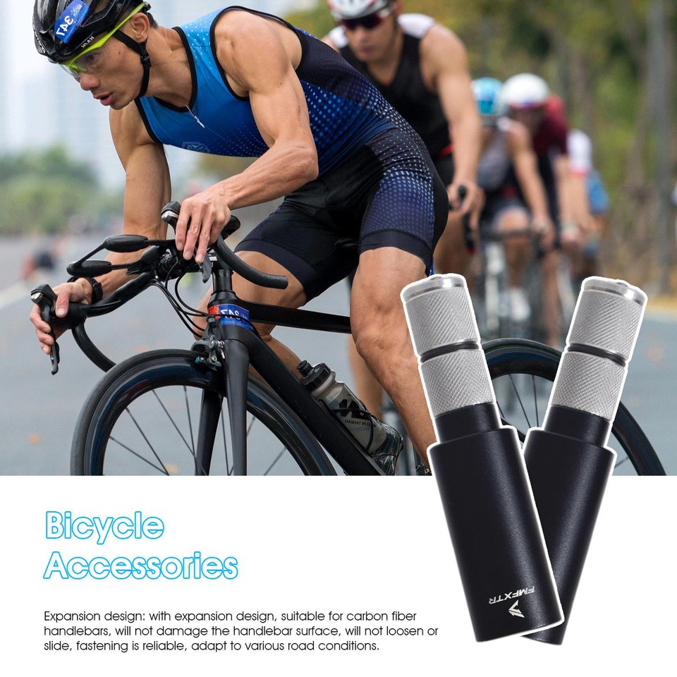For MTB Bike Handlebar Bar End Extension Plug Aluminum Alloy Handlebar ...