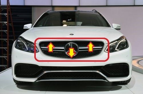 Genuine Mercedes-Benz E W212 Facelift Front Chrome Grill Trim ...