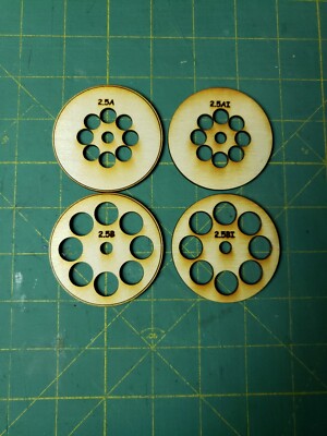 2.5" Baffle set For Flying Model Rocket kits laser cut ply eliminates ...