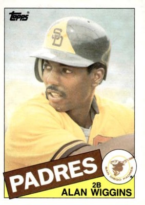 1985 Topps #378 Alan Wiggins - San Diego Padres | eBay