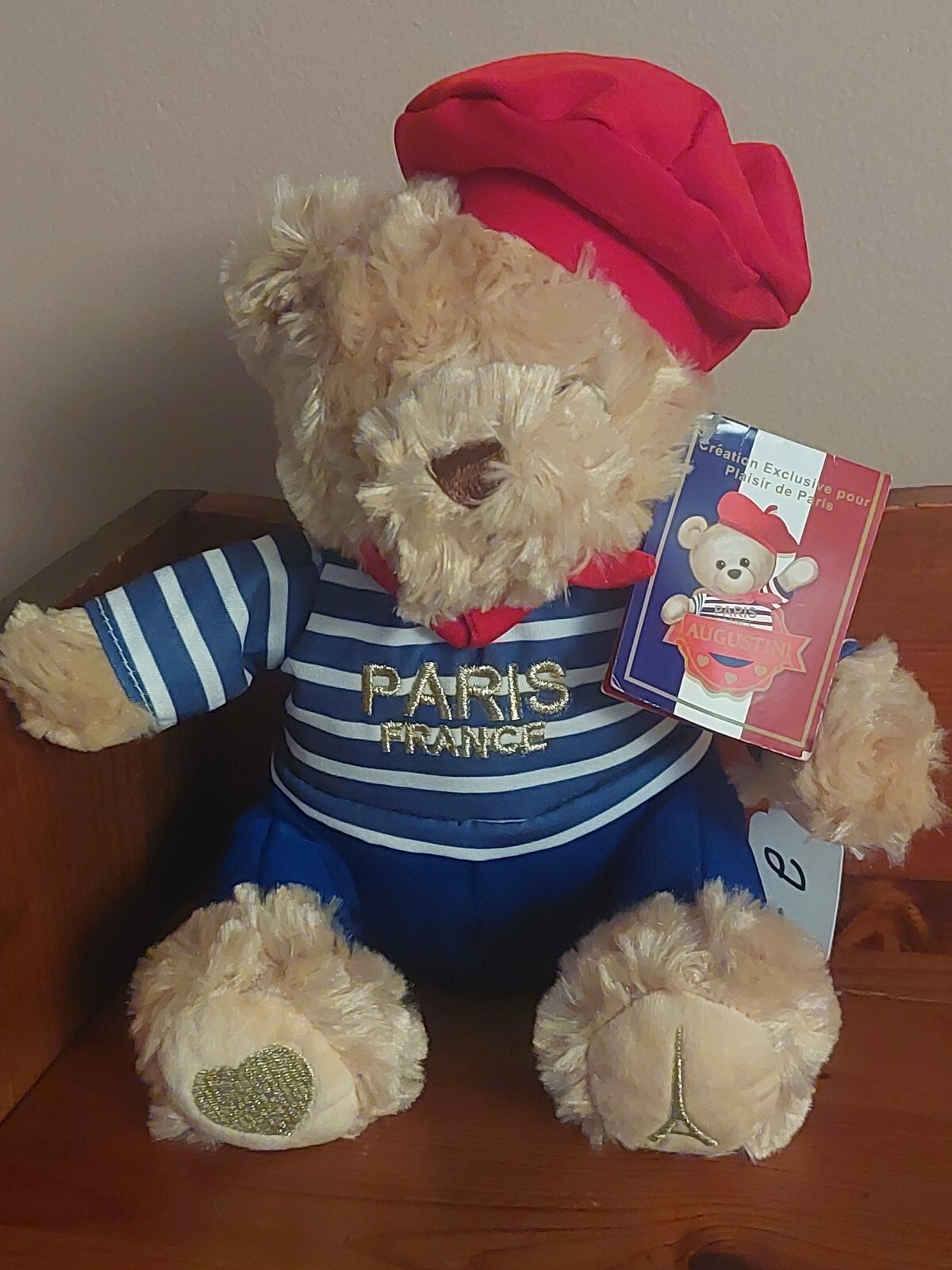 Keel Toys Paris France Teddy Bear 9" Plush Seaman Eiffel Tower Stuffed ...