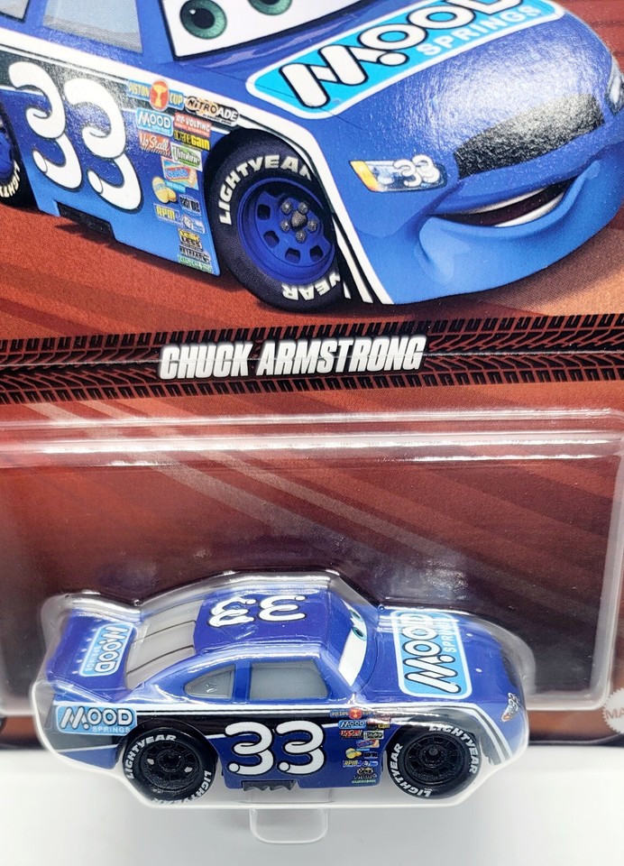 Disney Pixar Cars 2024 Chuck Armstrong Mood Springs Toy Race Car New | eBay