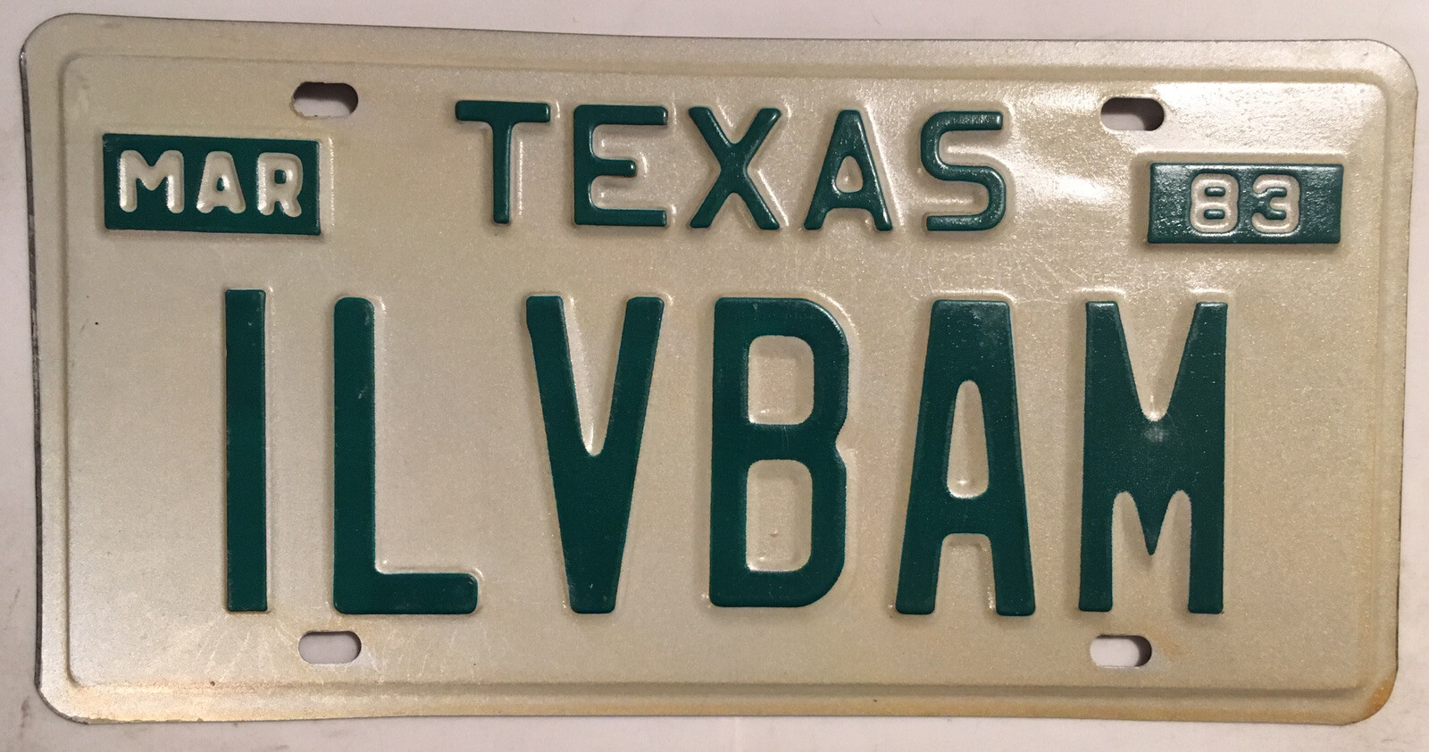 Vanity I LOVE BAM BAMA UNIVERSITY ALABAMA license plate Roll Crimson ...