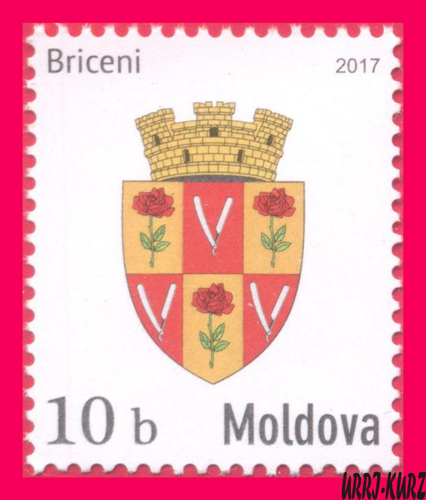 MOLDOVA 2017 Heraldry Coat of Arms of Briceni City Town Definitive 1v ...