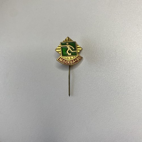 Mockba 80 badge pin coffer vintage RARE! Football Moscow Olympics ...