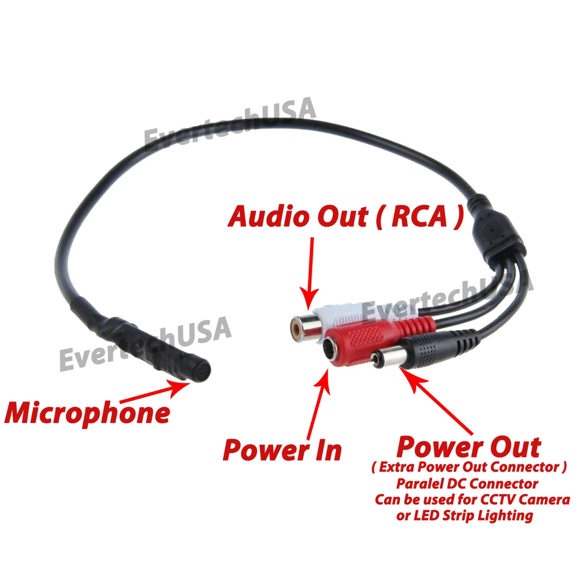 Cctv Microphone Hidden Type Mini Microphone With Rca And, 58% OFF