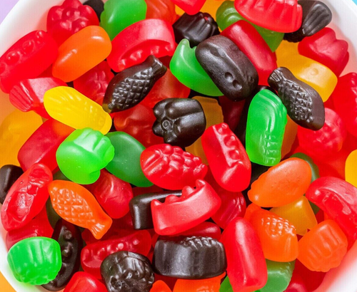 JUJU Assorted Fruit Flavored Chewy Gummy Candy Soft Gummies BULK-5 ...