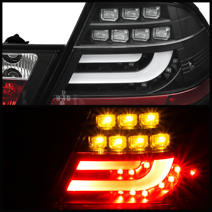 Spyder Light Bar LED Tail Lights Black for 00-03 BMW E46 2Dr Coupe | eBay