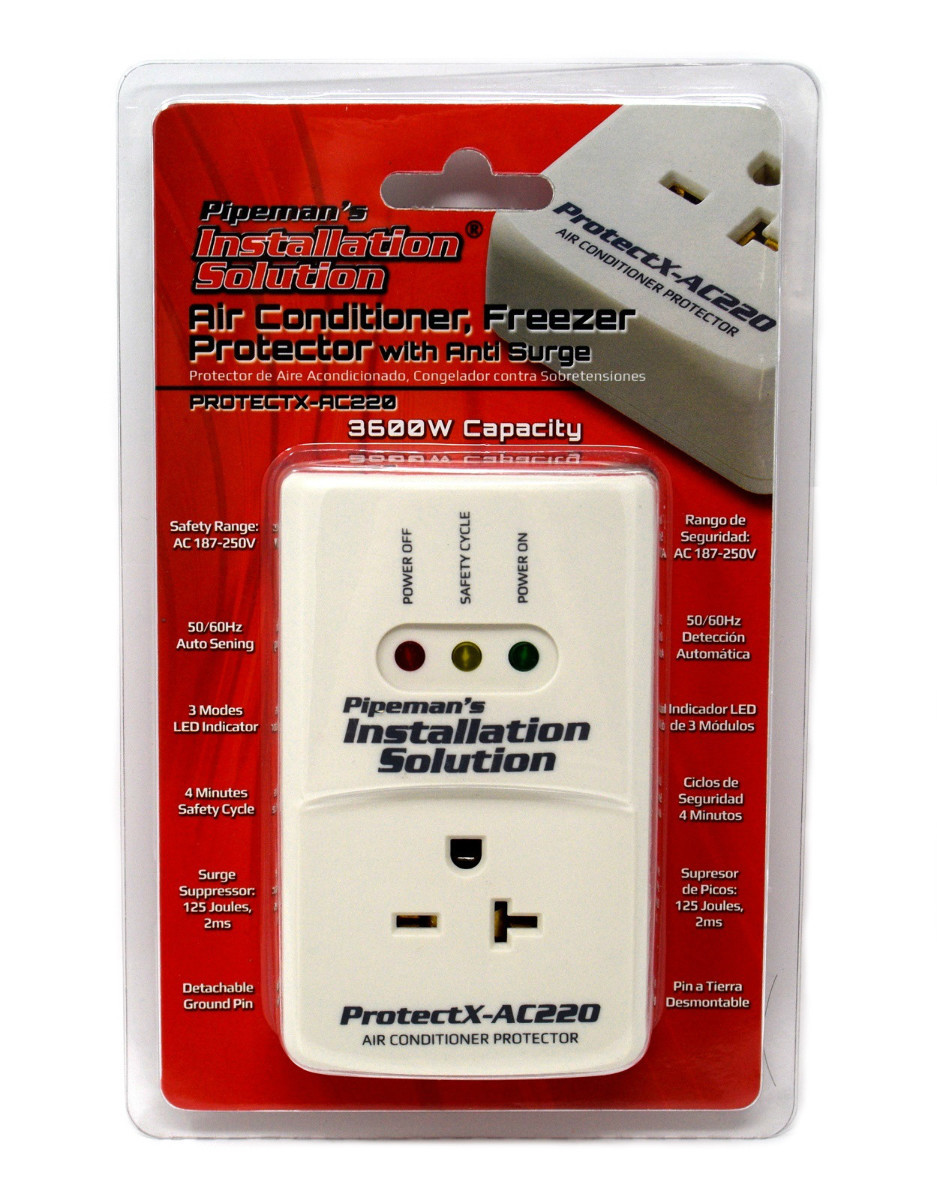 Pipeman's Installation Solution PROTECTX-AC220 1-Outlet Surge Brownout ...