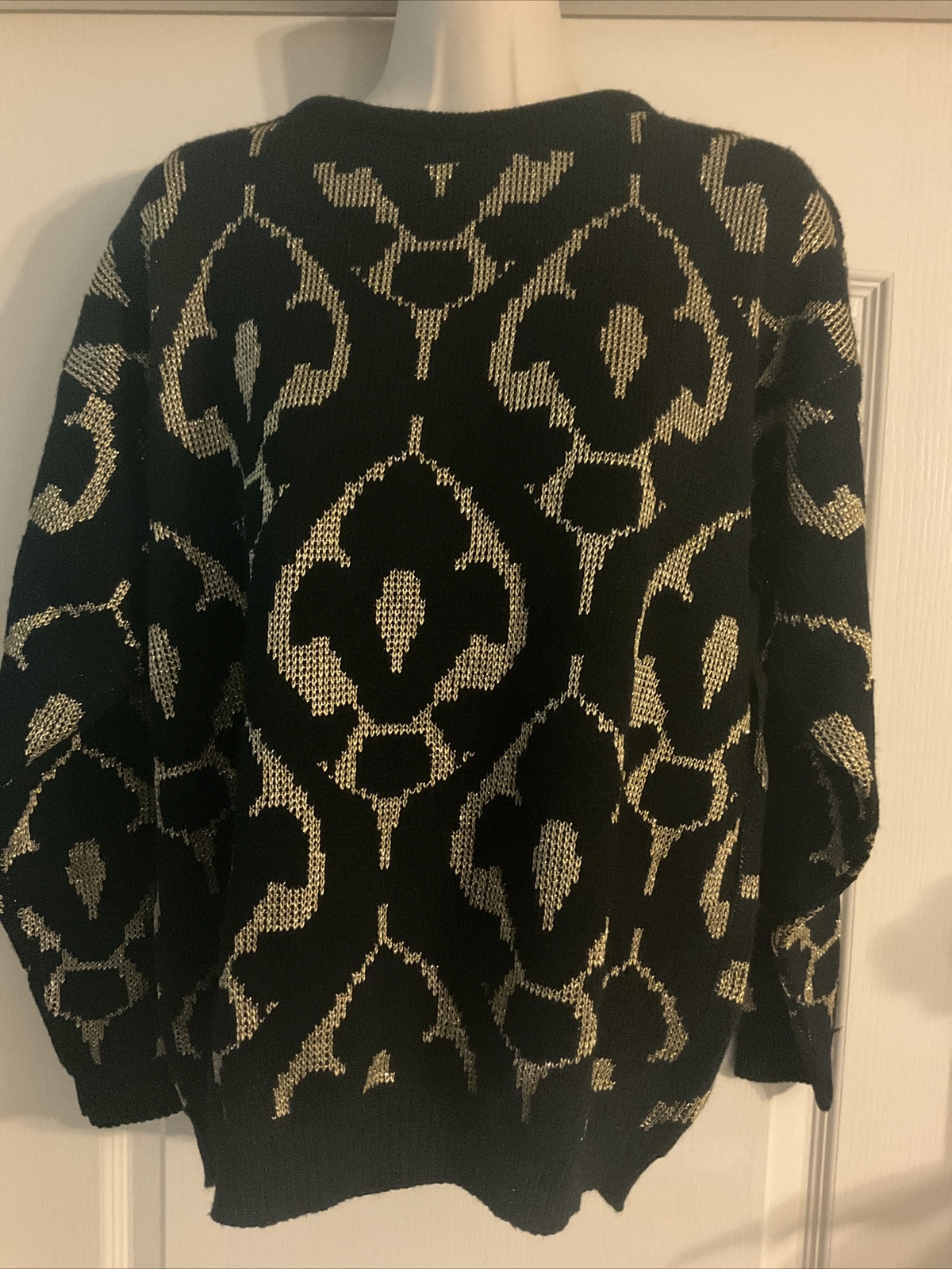 Vintage "Kate Collins" Black Sparkle Gold Fleur De Li… - Gem