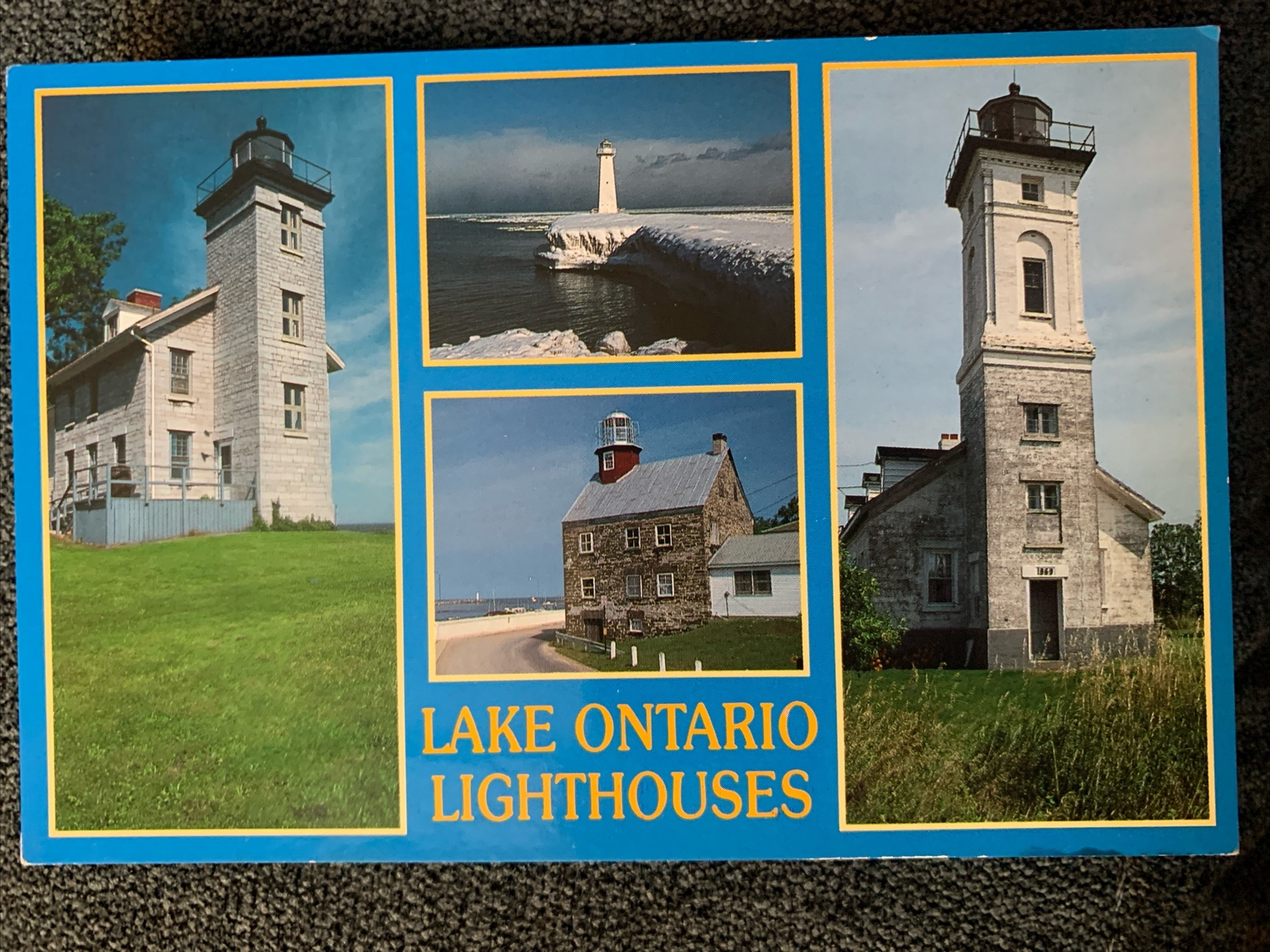 lake ontario lighthouses sodus stony point selkirk new york seaway trail card | eBay