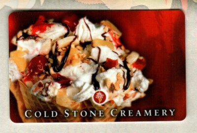 COLD STONE CREAMERY Ice Cream Sundae 2006 Gift Card ( $0 ) | eBay