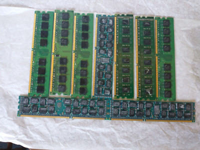 DDR2 Lot of 9 RAM sticks for gold recovery, double sided chips | eBay