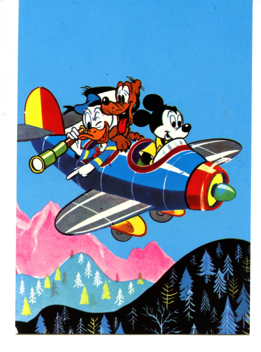 Mickey Mouse Flying In