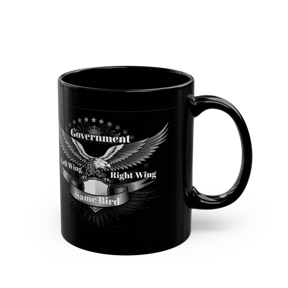 Government: Left Wing, Right Wing, Same Bird -Funny Political Ceramic ...