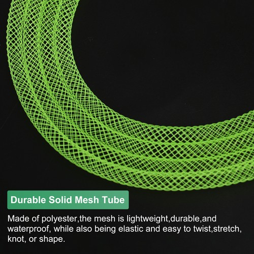 Mesh Tube Ribbon 45 Yards, 4mm Elastic Fabric Ribbons[Dark Green] | eBay