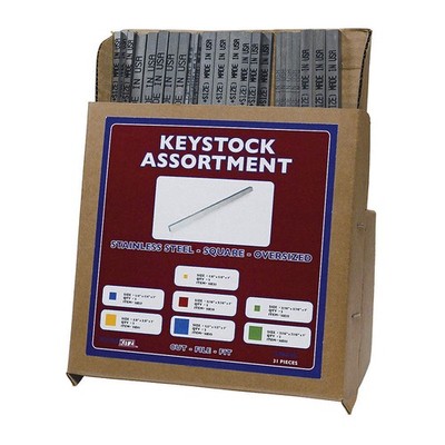 GRAINGER APPROVED WWGDISKSZCOV031 Key Stock Kit,31 PC 5WB10 ...