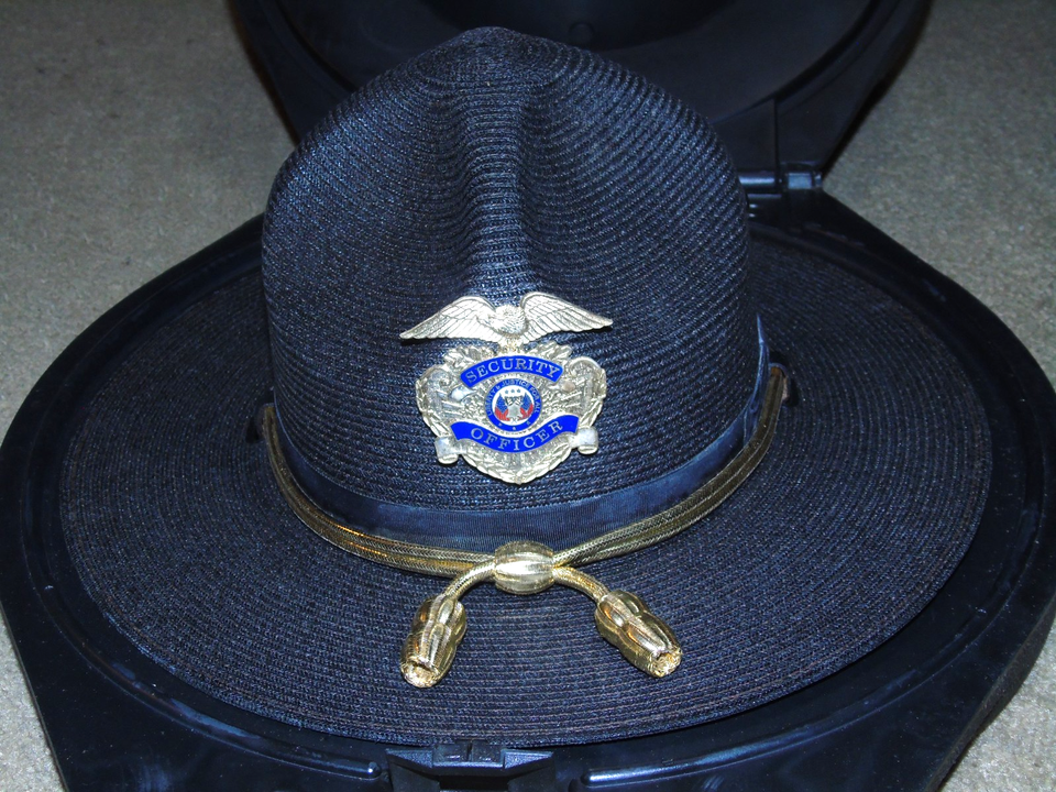 Lawman Milan Blue Law Enforcement Hat State Trooper Hard Storage Case ...