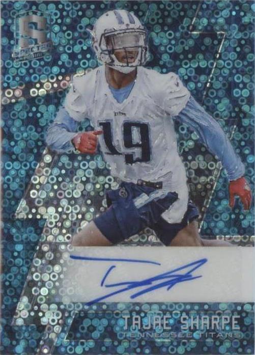 2016 Panini Spectra - Rookie Autographs Tajae Sharpe #229 Neon Blue /99 ...