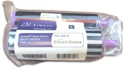 1-Piece RIMAGE EVEREST Black Ribbon (#2003655) for Rimage Everest ...