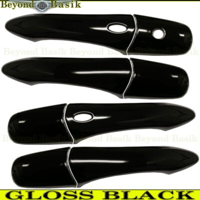 For 2017-2024 Nissan Armada GLOSS BLACK Door Handle COVERS With 2 Smart ...