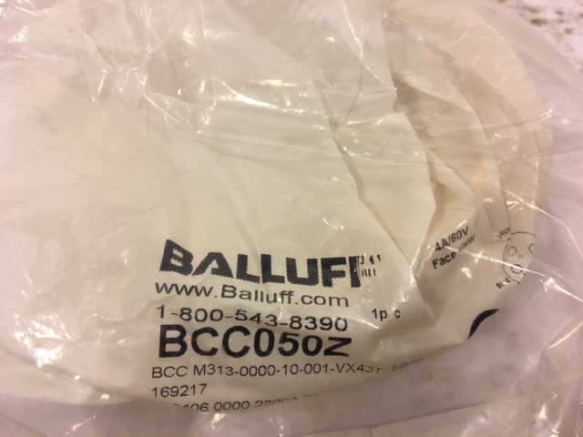 Balluff BCC050Z Cable Assembly, 5m, 3pin - STRAIGHT CONNECTOR | eBay