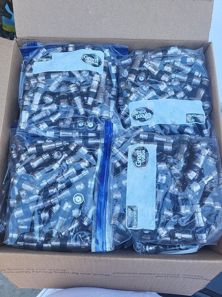 Belden PPC EX11N716PLUS RG11 Compression Connectors (Lot of 1000) RG-11 ...