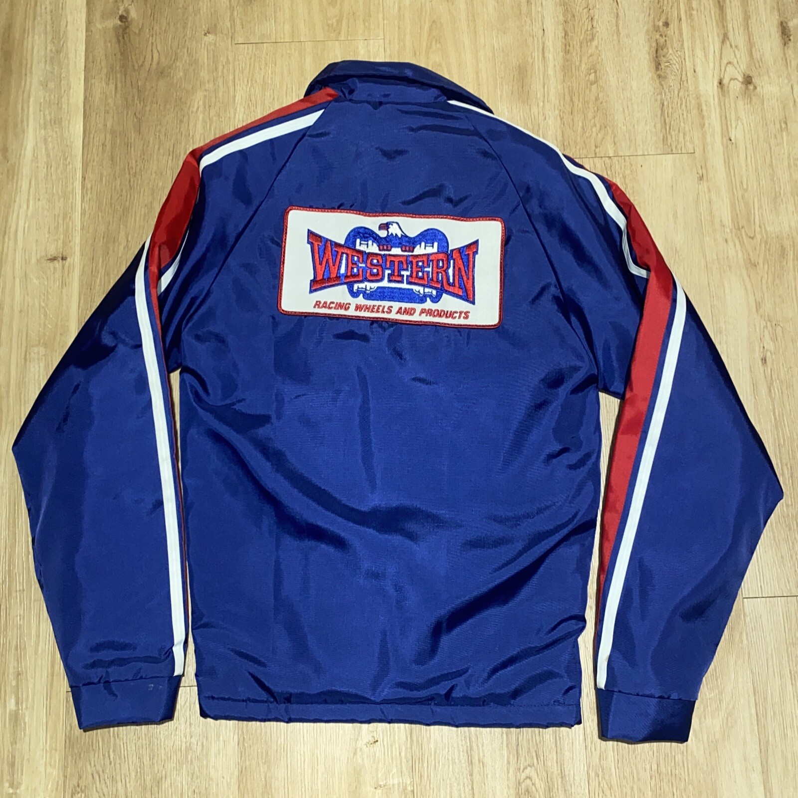 70s Western Racing Wheels Products Racing Jacket Extr… - Gem