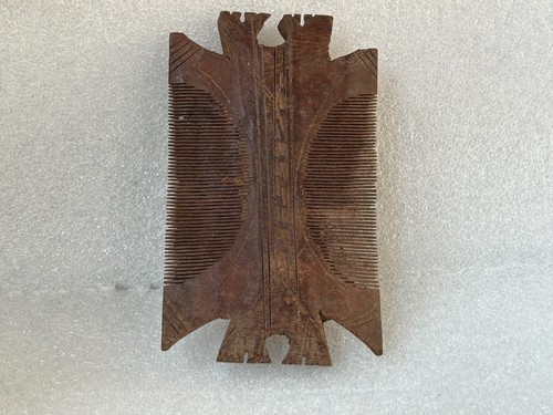 RARE OLD VINTAGE HANDMADE TRIBAL WOODEN UNIQUE SHAPE TRIBAL LADY HAIR ...