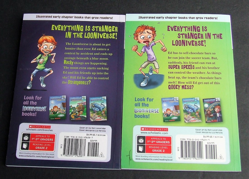 Lot 2 Looniverse Books David Lubar #2 Meltdown Madness #4 Stage Fright ...