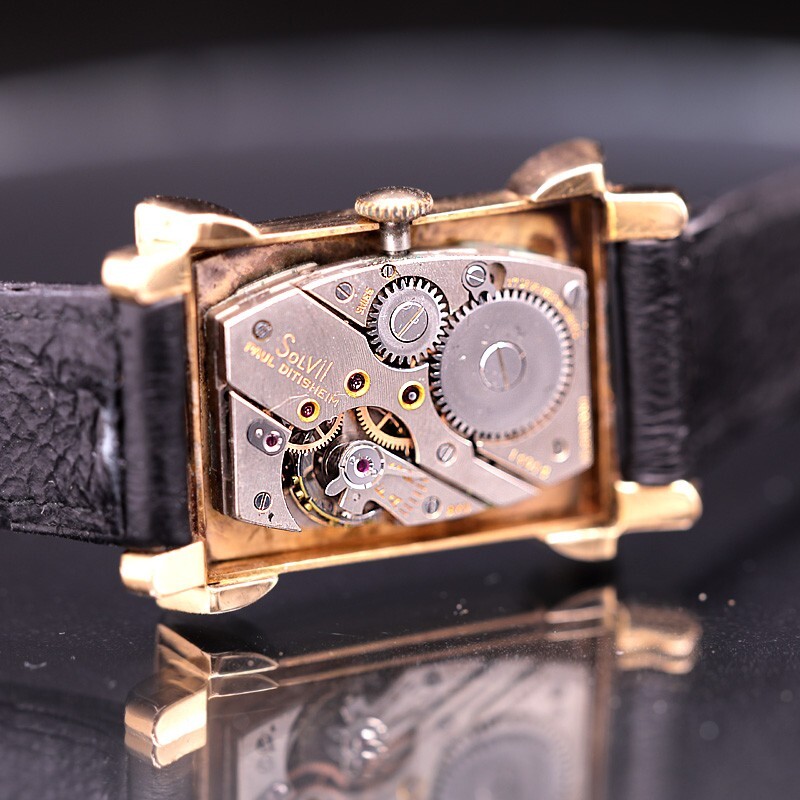 Paul Ditisheim Diamond Dial Watch | 14K Yellow Gold Luxury Swiss Watch ...