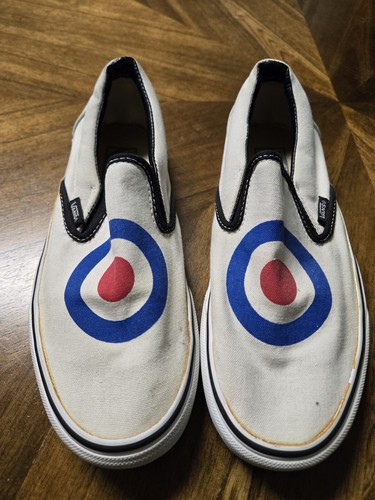 Vintage Vans Dr. Who Shoes Mod Target Bullseye Roundel Sneakers Mens ...
