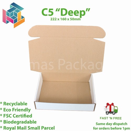 Royal Mail PIP Large Letter Boxes C4 C5 C6 C7 DL Postal Box FSC ...