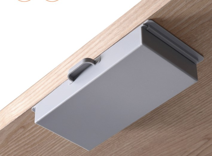 Under Desk Drawer Organizer invisible self-Adhesive Stationary storage ...