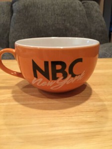 Vintage NBC Experience Coffee Mug with NBC White Plush Peacock | eBay