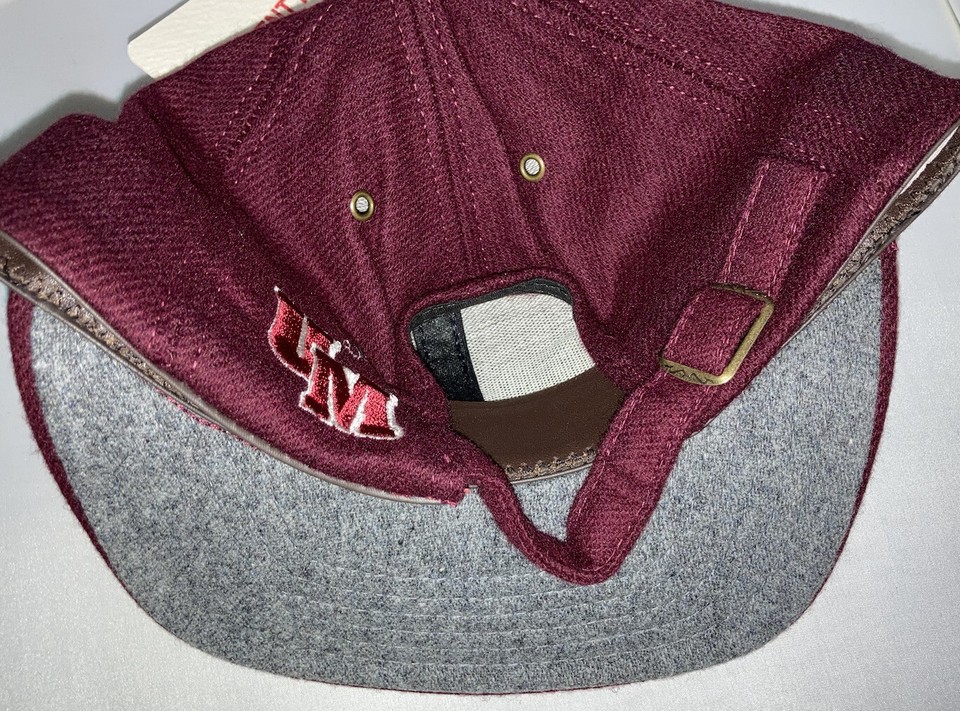 Vtg UMASS Minutemen Strapback hat cap rare Nwt NCAA college basketball ...