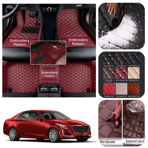 For Cadillac All Models Car Floor Mat Luxury Custom Carpet All Weather ...