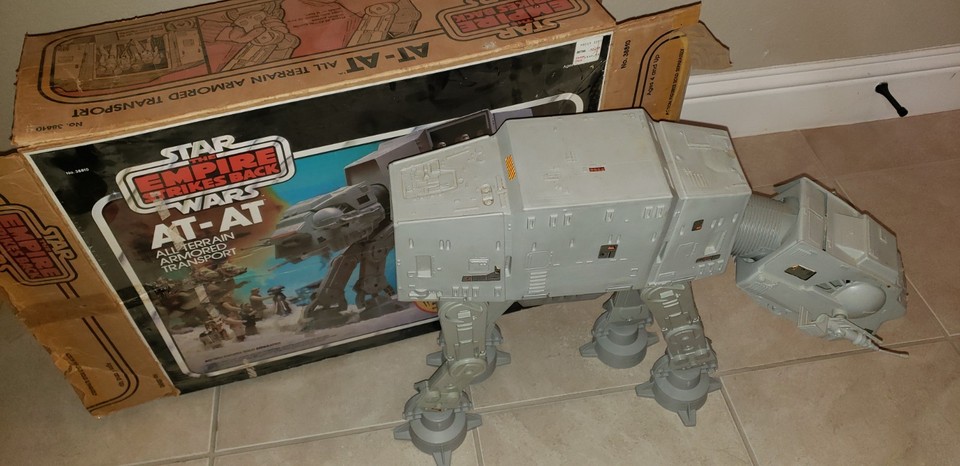 Vtg Star Wars AT-AT Walker Vehicle 1981 Kenner Incomplete With Original ...