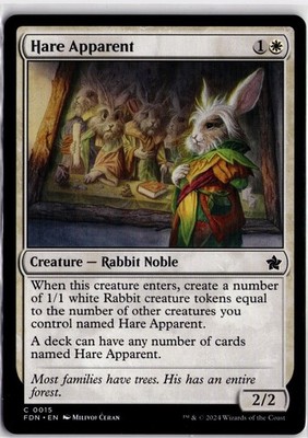 Hare Apparent #0015 (FDN) Foundations | eBay