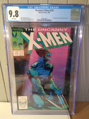 UNCANNY X-MEN 234 CGC 9.8 NM/MT WHITE PAGES SILVESTRI ART WOLVERINE ...