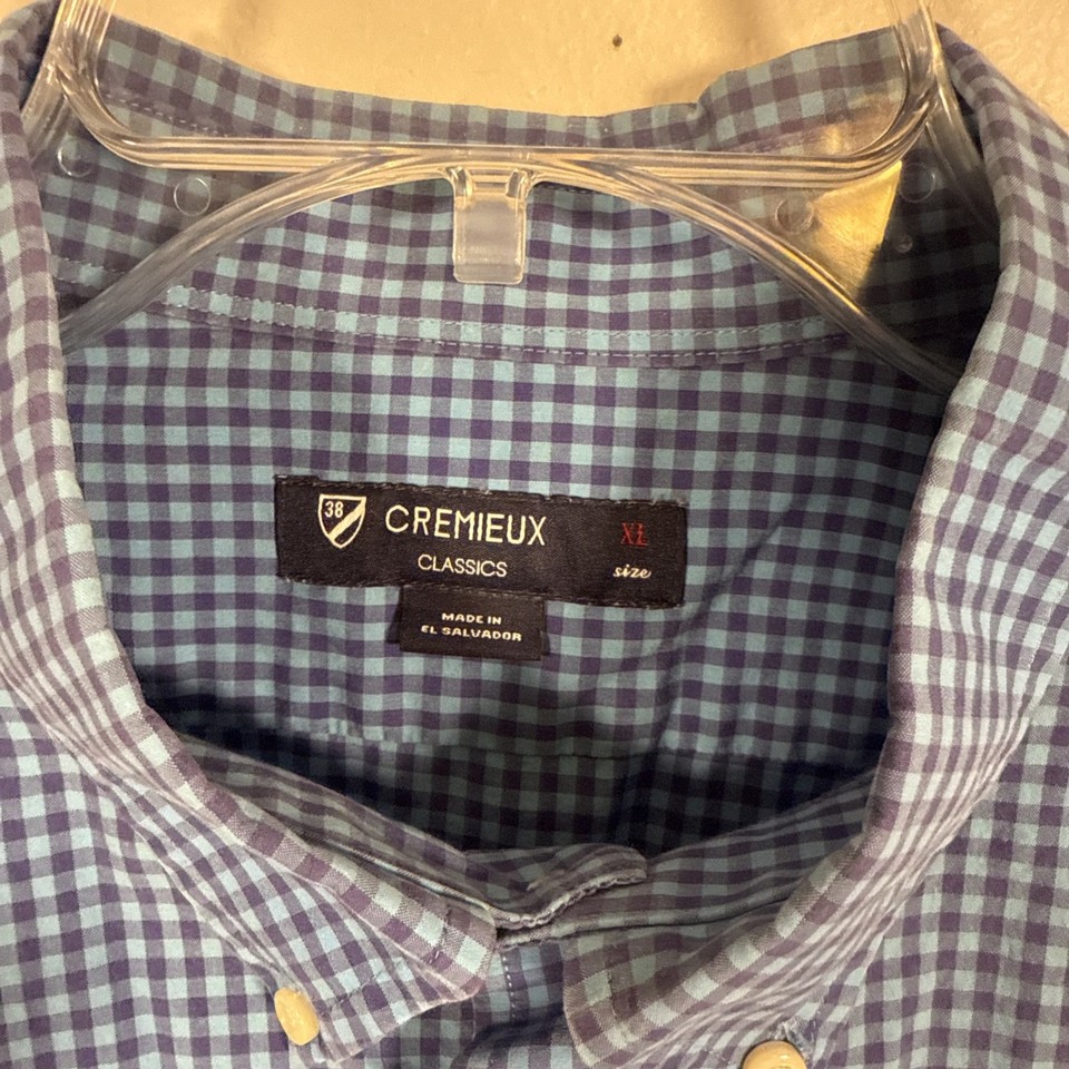 Daniel Cremieux L/S shirt Classic XL Blue Check D2 | eBay