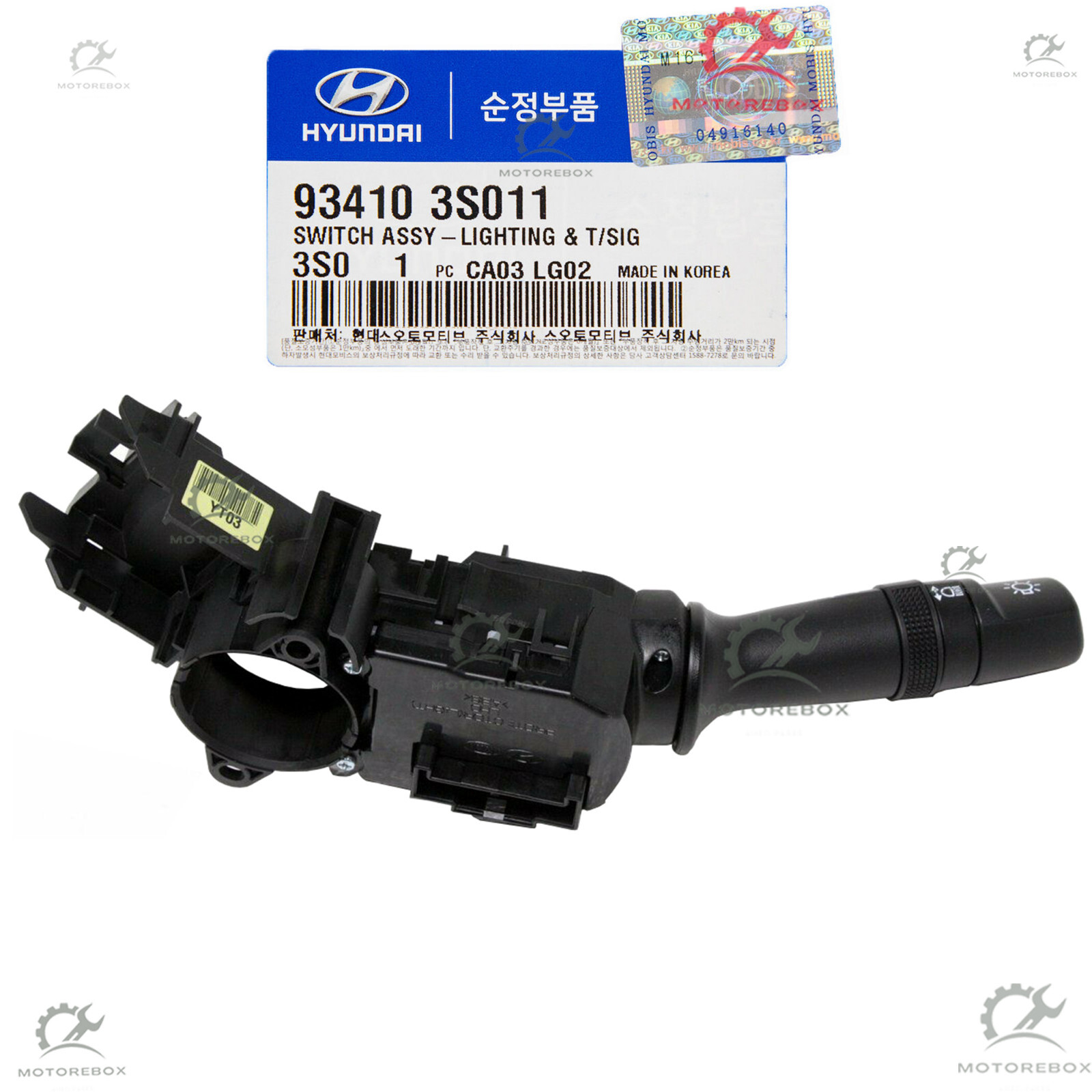 GENUINE Headlight &Turn Signal Switch 93410-3S011 for 2011-18 Hyundai ...