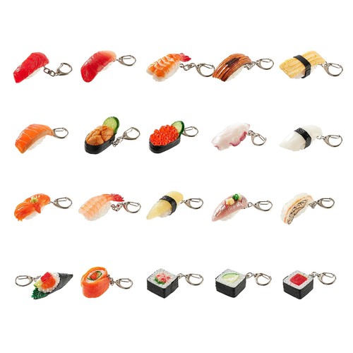 [Flavor box] Sushi Key Ring Set of 20 Food Sample | eBay