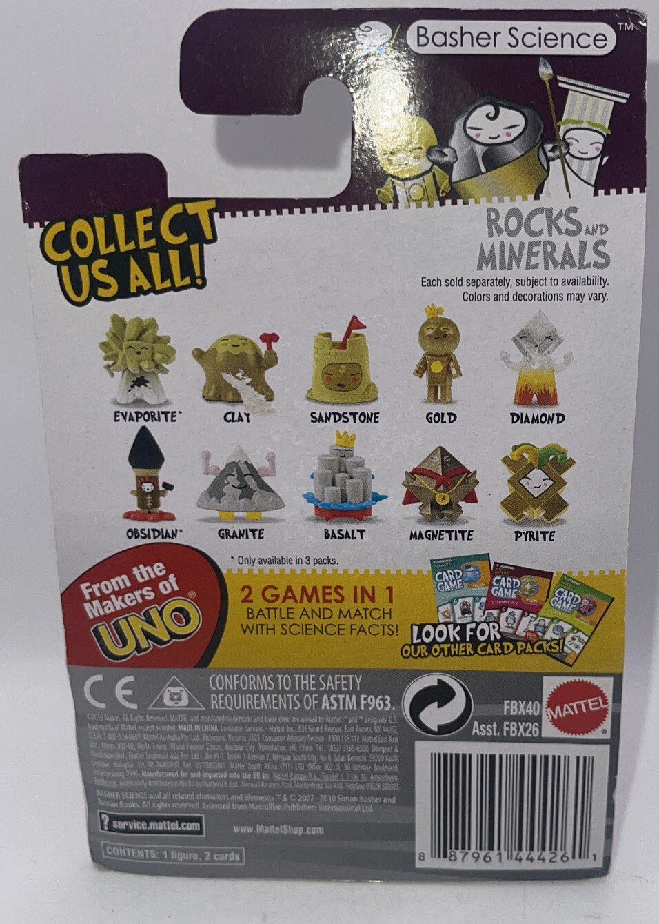 Basher Science Rocks and Minerals #2 Series 1 Basalt Figure | eBay