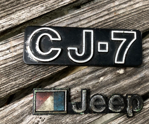 Jeep CJ CJ7 Emblem Logo Name Plate Decal Pair FREE SHIPPING | eBay
